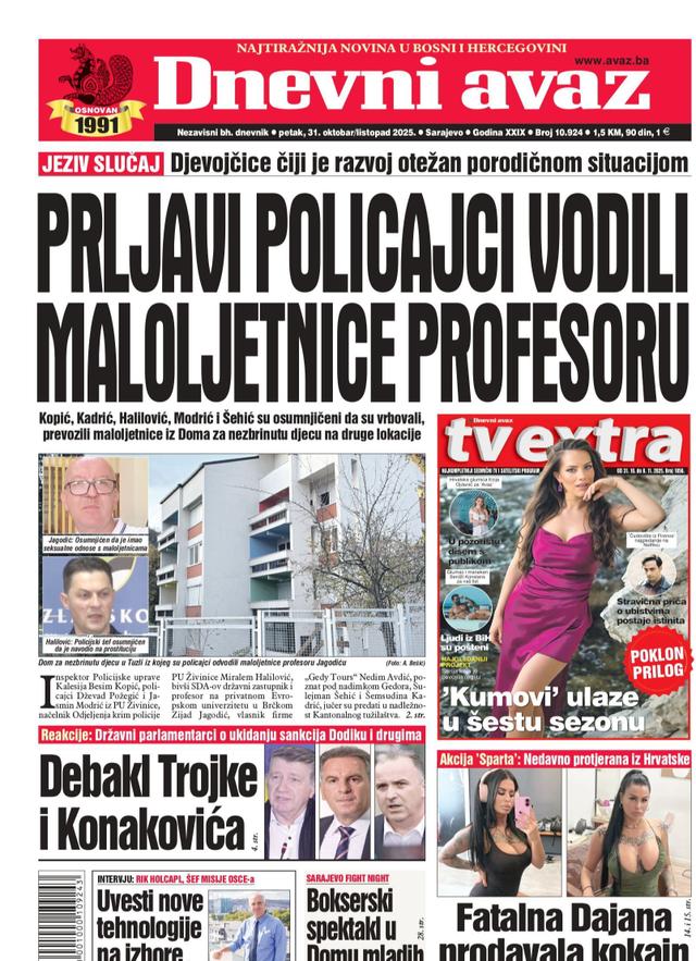Dnevni avaz - Najnovije vijesti iz BiH i svijeta