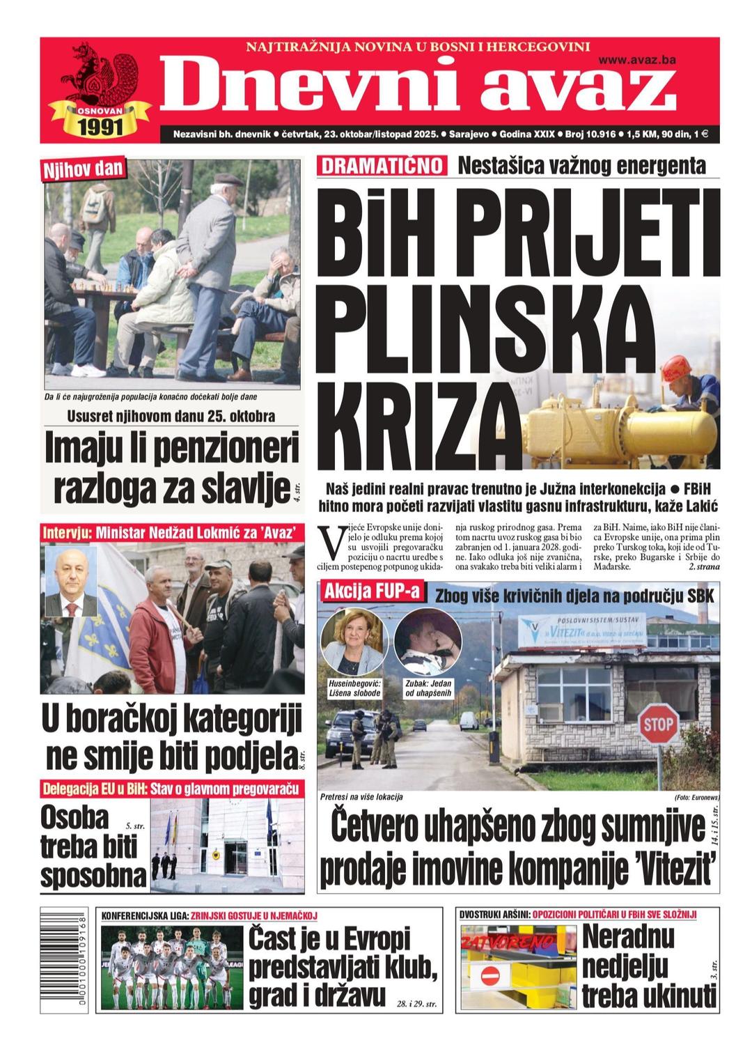 Dnevni avaz - Najnovije vijesti iz BiH i svijeta