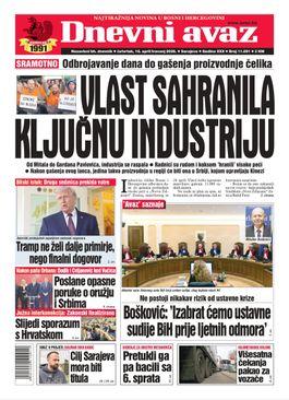 U današnjem "Dnevnom avazu" čitajte: Vlast sahranila ključnu industriju