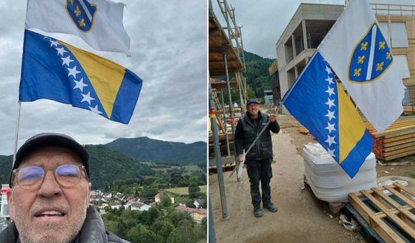 Video / Miroslav Pendić iz Viteza postavio zastavu BiH i ljiljane na ...