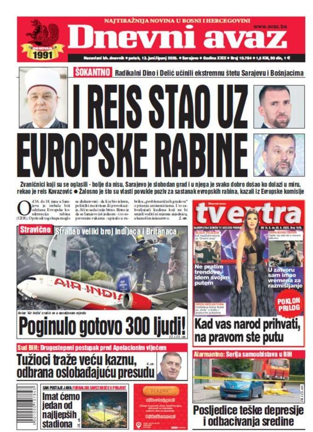 Dnevni avaz - Najnovije vijesti iz BiH i svijeta