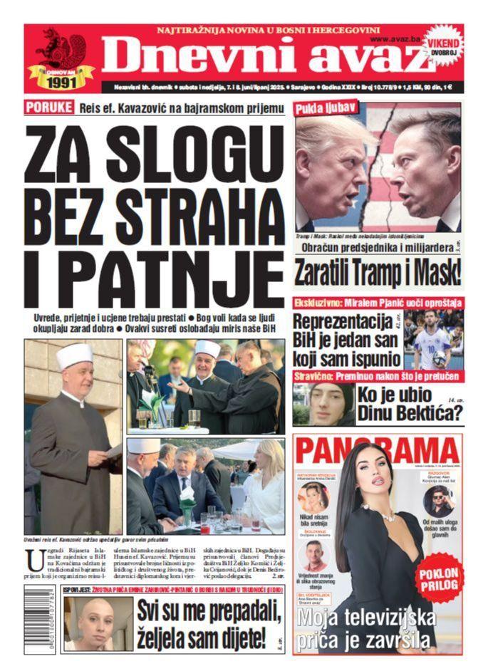 Dnevni avaz - Najnovije vijesti iz BiH i svijeta