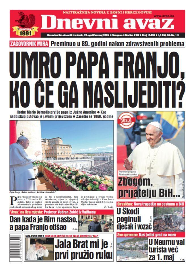 Dnevni avaz - Najnovije vijesti iz BiH i svijeta