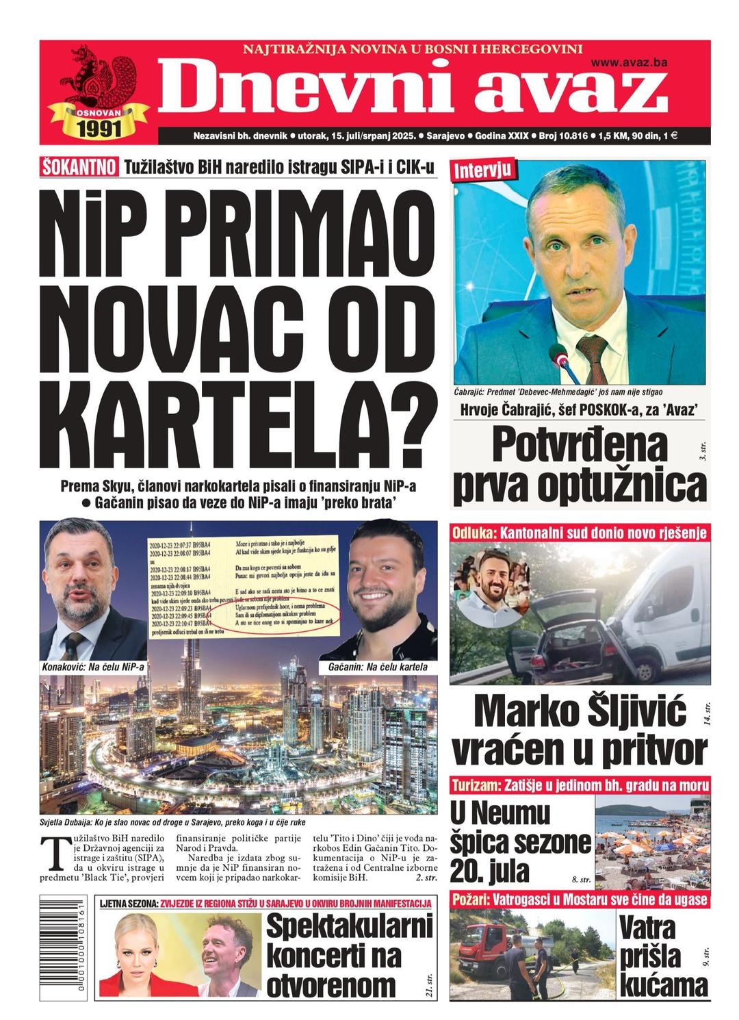 Dnevni avaz - Najnovije vijesti iz BiH i svijeta