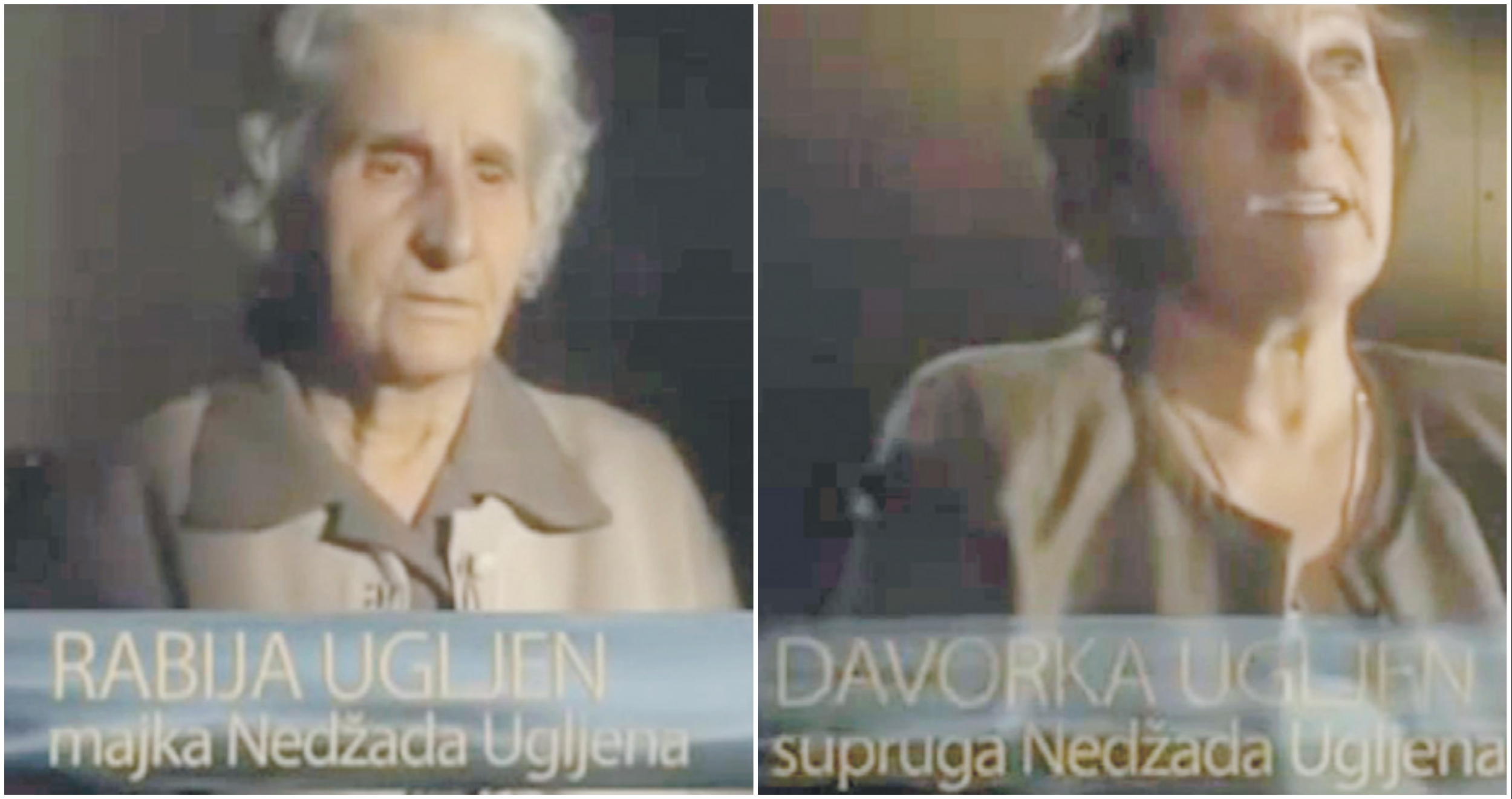 Svjedočenja majke Rabije i udovice Davorke Ugljen