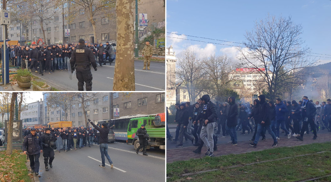 "Manijaci" u korteu stigli na Koševo