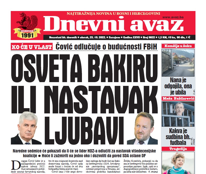 Dnevni Avaz Danasnje Novine Srebrenica